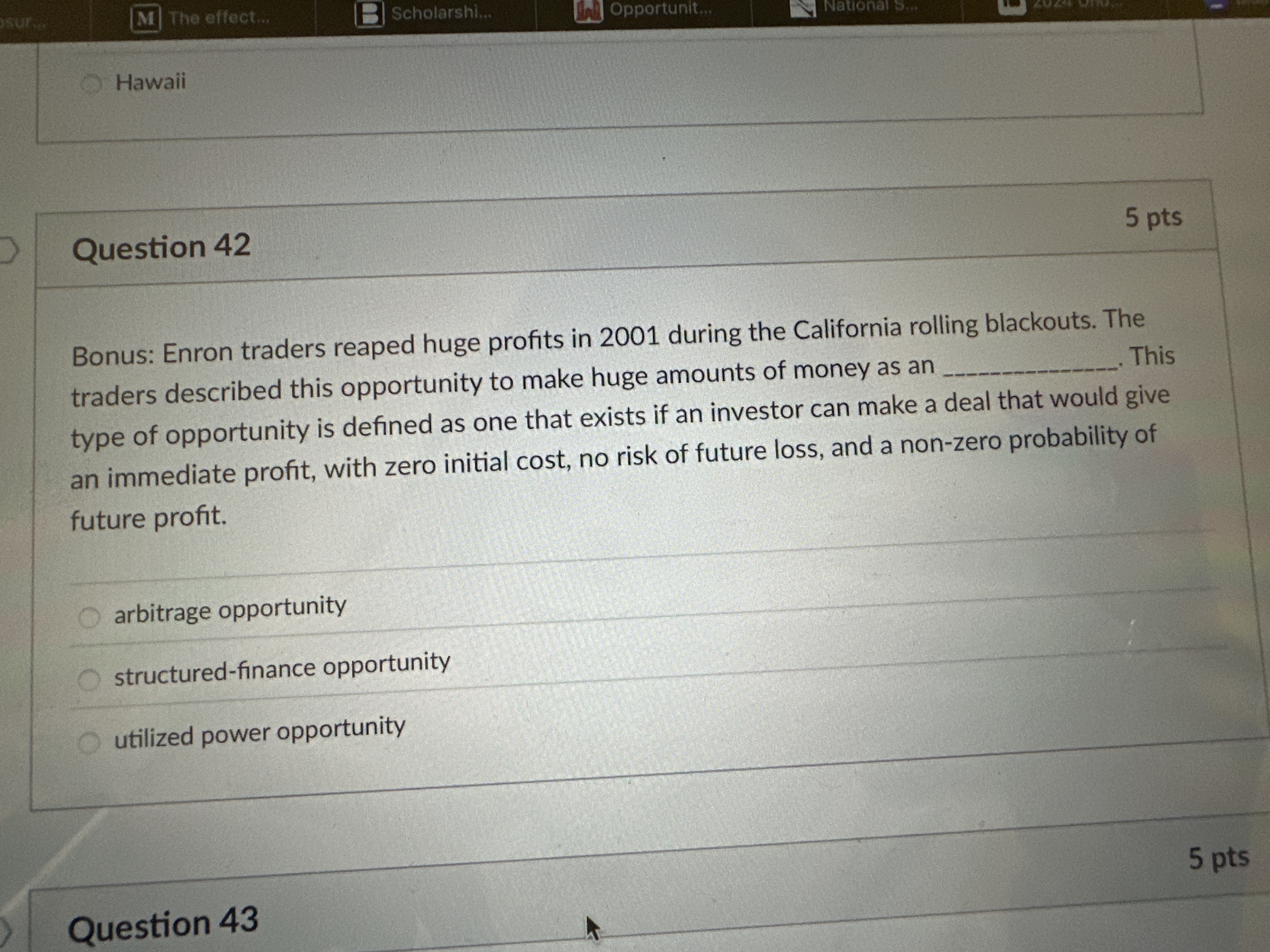 Solved Question 42Bonus: Enron traders reaped huge profits | Chegg.com