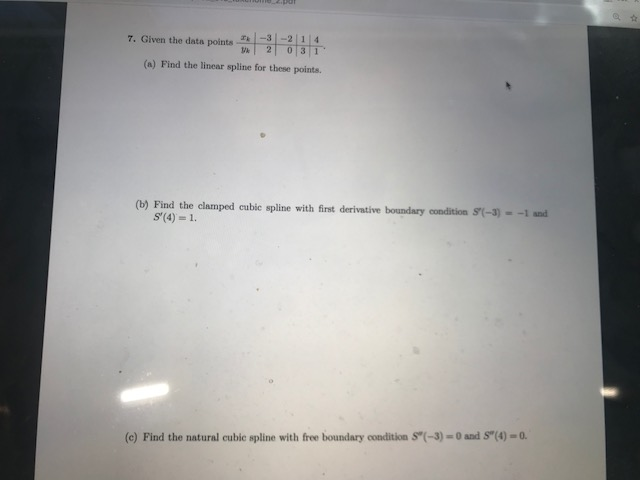 Solved r -3-2 14 20 3 1 (a) Find the linear spline for these | Chegg.com