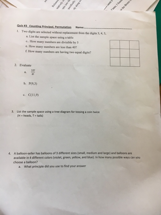 Solved Na 1. Two digits are selected without replacement | Chegg.com