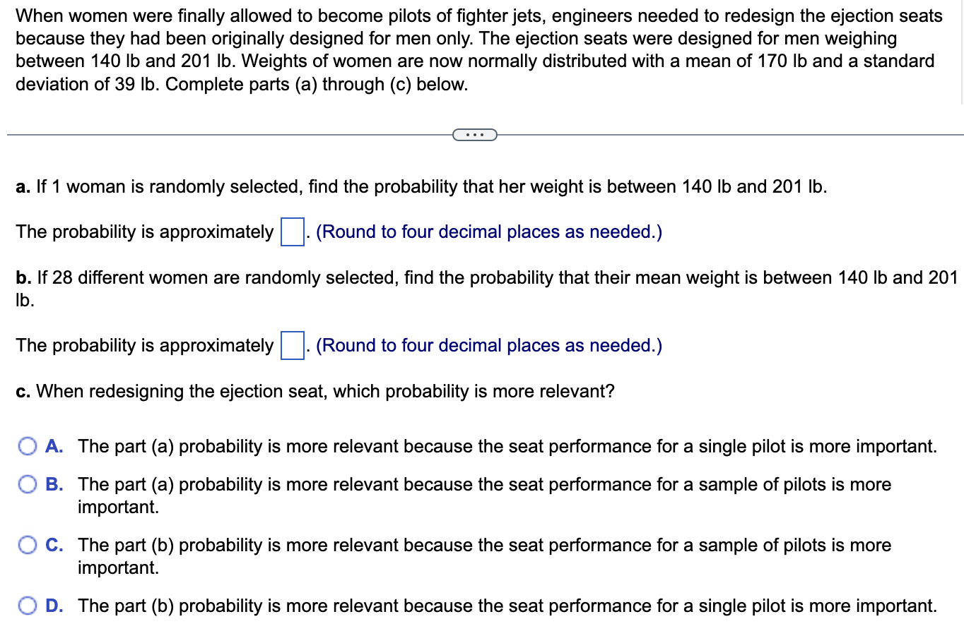 Solved When women were finally allowed to become pilots of | Chegg.com
