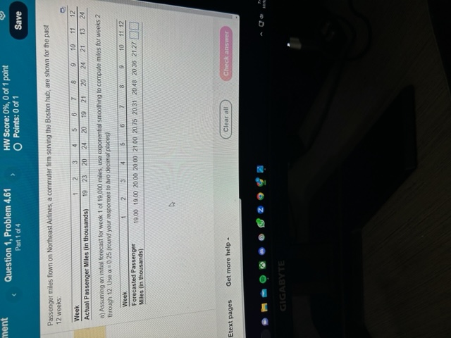 Solved a) Assuming an initial forecast for week 1 of 19,000 | Chegg.com