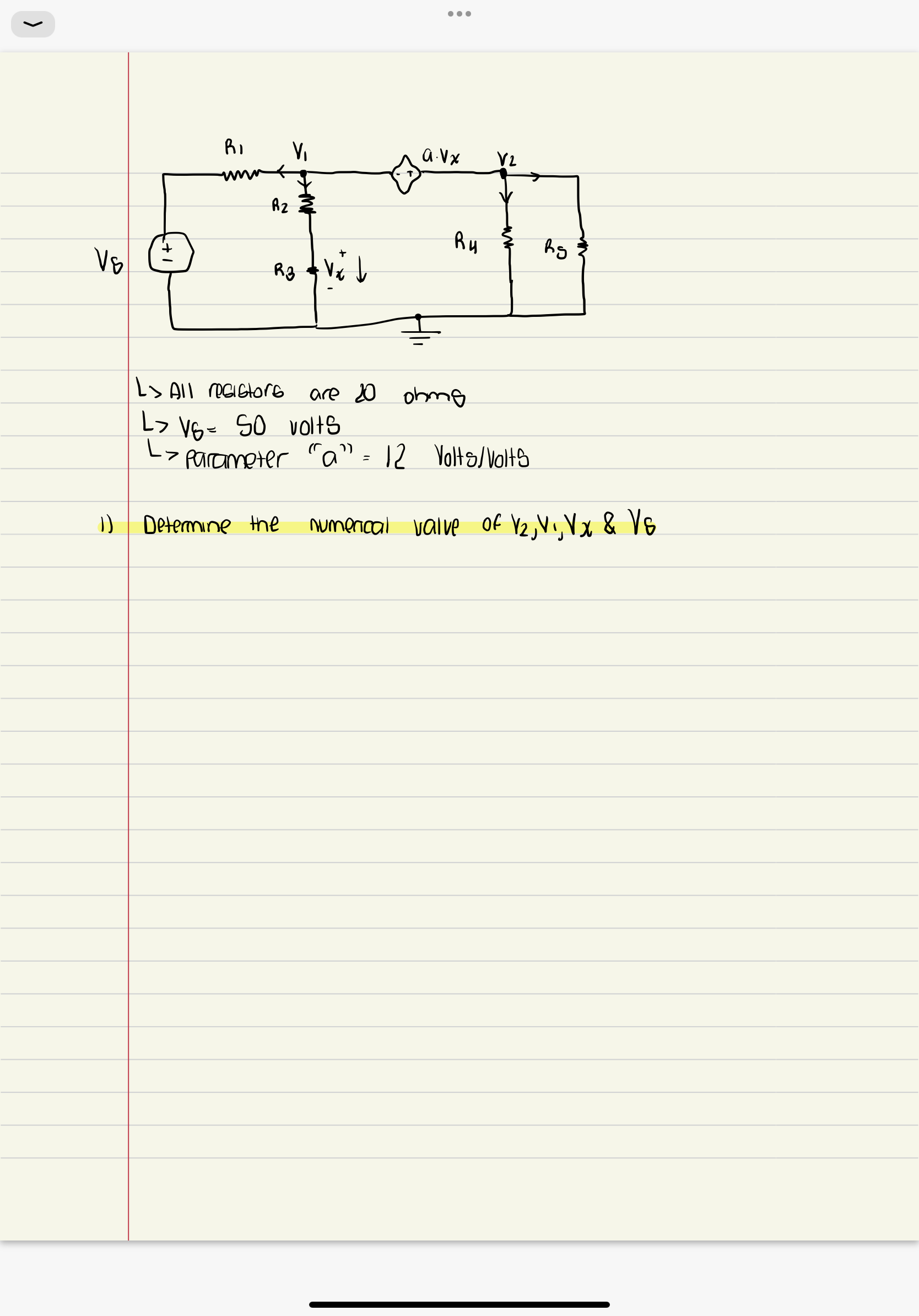 Solved L> All resistors are 20 ohmo L>VG=S0 volts L> | Chegg.com
