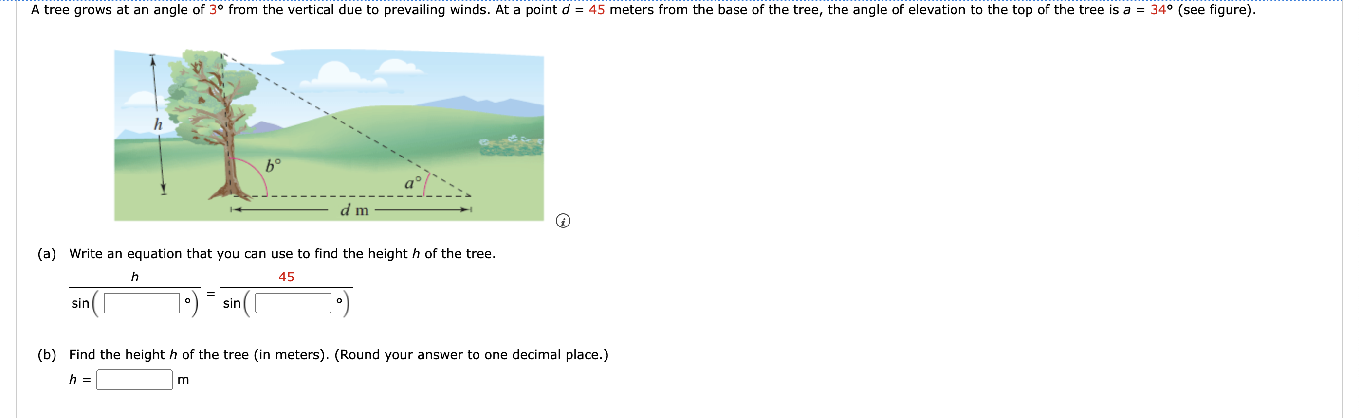 Solved (a) Write an equation that you can use to find the | Chegg.com