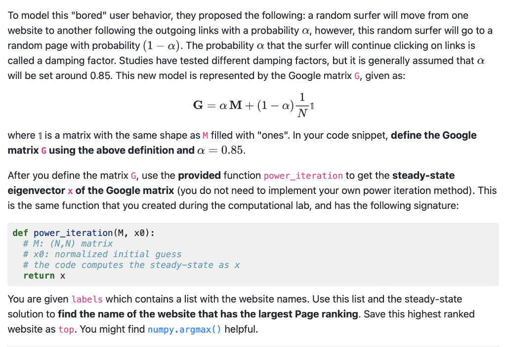 Solved Google's dominance as a search engine came from their | Chegg.com