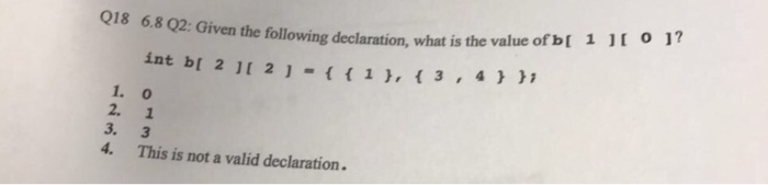 Solved Given the following declaration, what is the value of | Chegg.com Solved Given the following declaration, what is the value of | Chegg.com