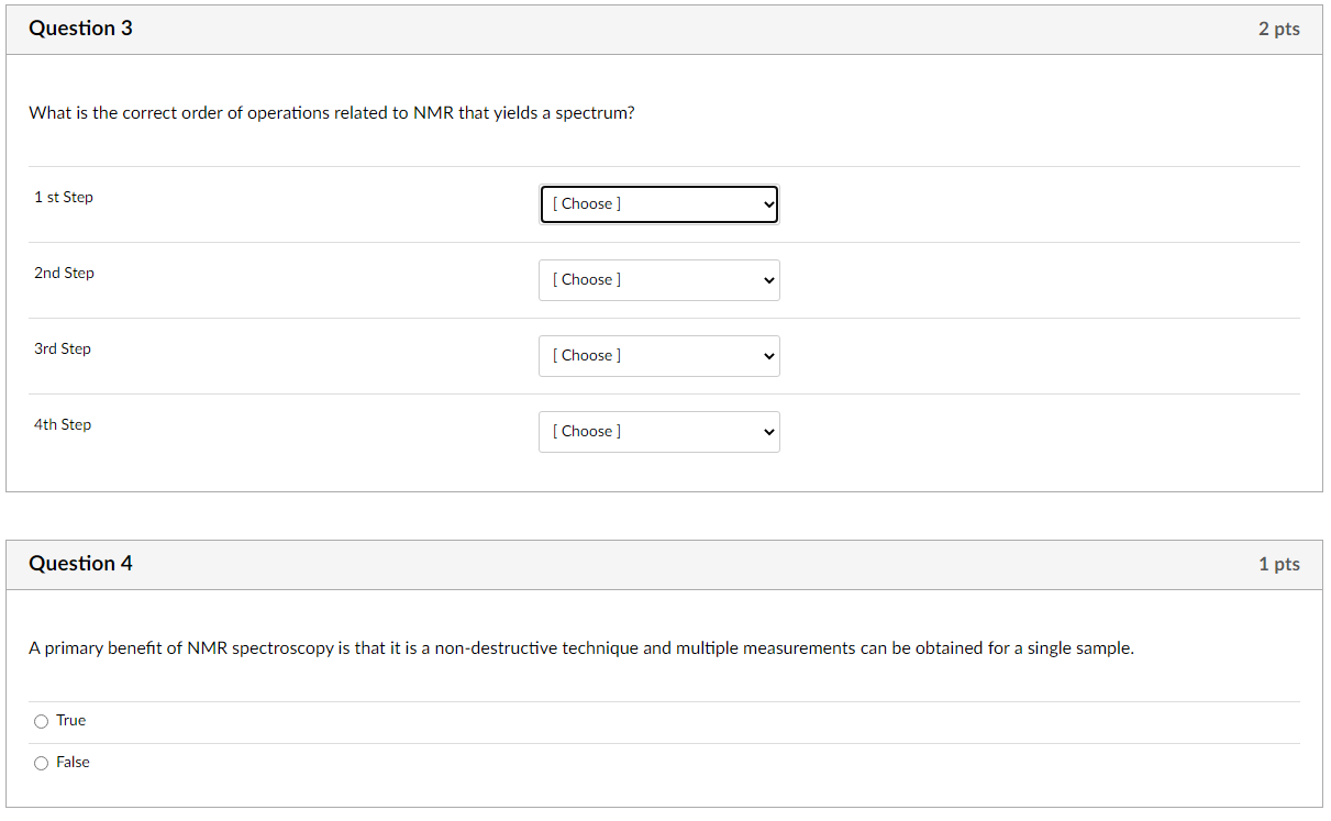 Solved Question 3 2 pts What is the correct order of | Chegg.com