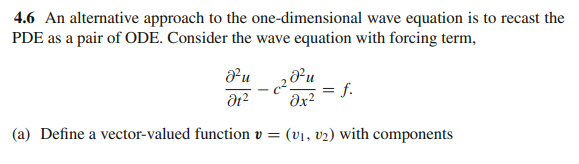 Solved 4.6 An alternative approach to the one-dimensional | Chegg.com