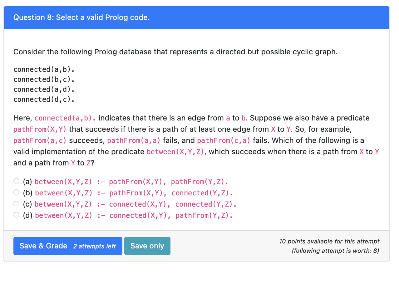 Solved Question 6: Unification Which of the following is a | Chegg.com