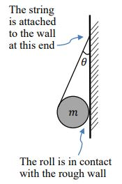 Solved A roll of the light inelastic string is held against | Chegg.com