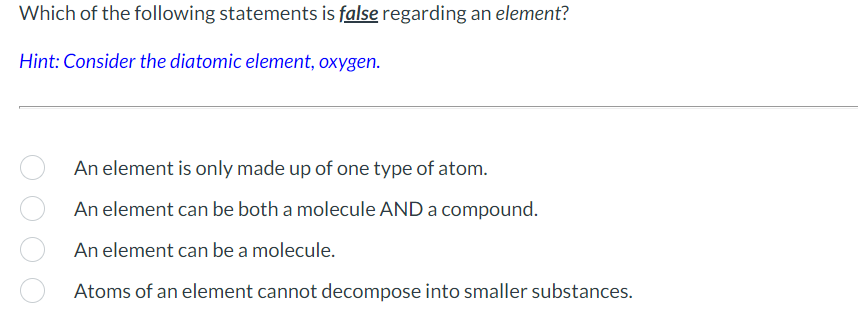 Solved Which of the following statements is false regarding | Chegg.com
