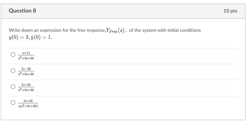 Solved You Are Given A Second Order System With The 