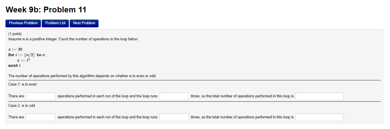 Solved (1 point) Assume n is a positive integer. Count the | Chegg.com