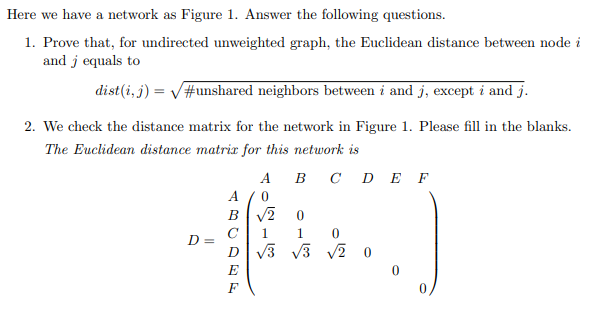 Solved Here we have a network as Figure 1. Answer the | Chegg.com