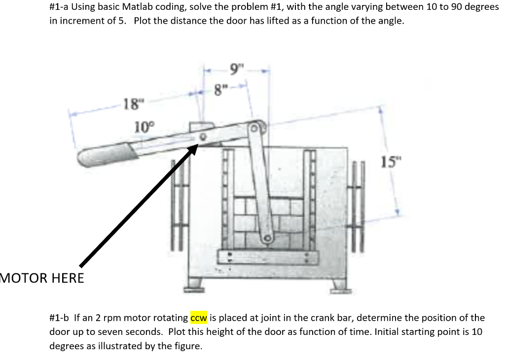 Solved 1 A Using Basic Matlab Coding Solve The Problem 1