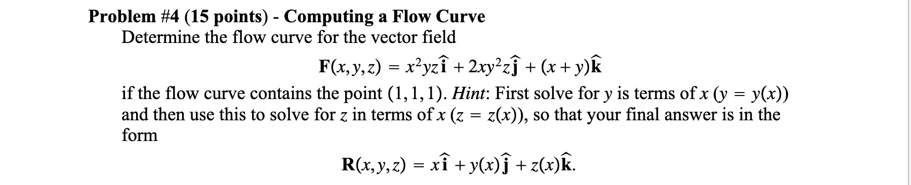 Solved Problem \#4 (15 points) - Computing a Flow Curve | Chegg.com