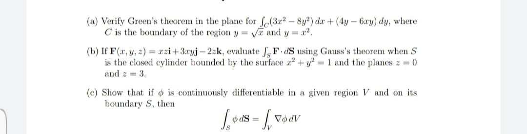 Solved (a) Verify Green's theorem in the plane for | Chegg.com