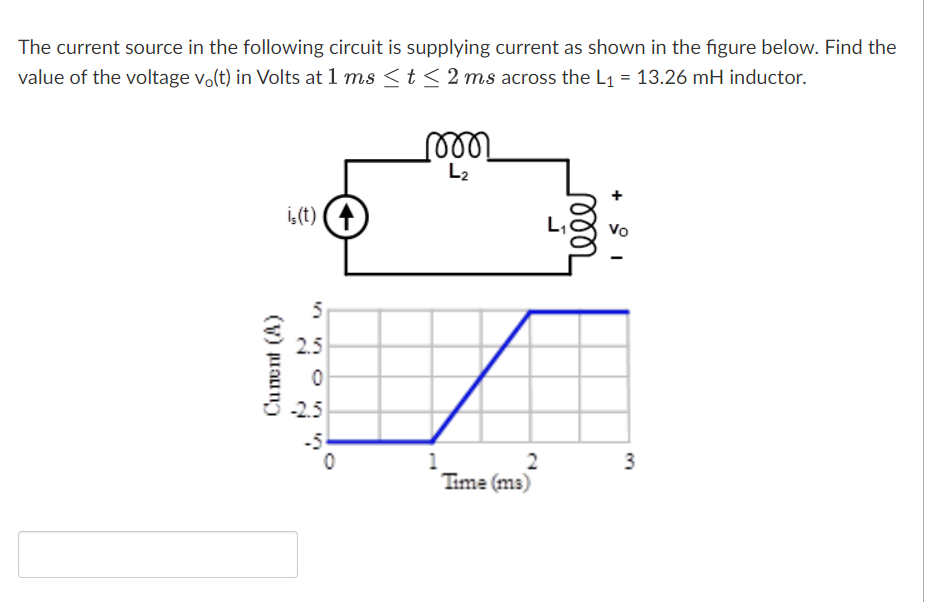 Solved The current source in the following circuit is | Chegg.com