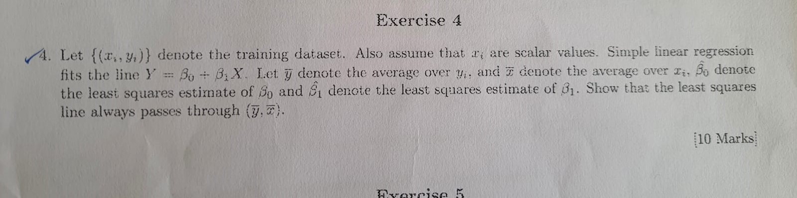 Solved 4. Let {(xi,yi)} denote the training dataset. Also | Chegg.com