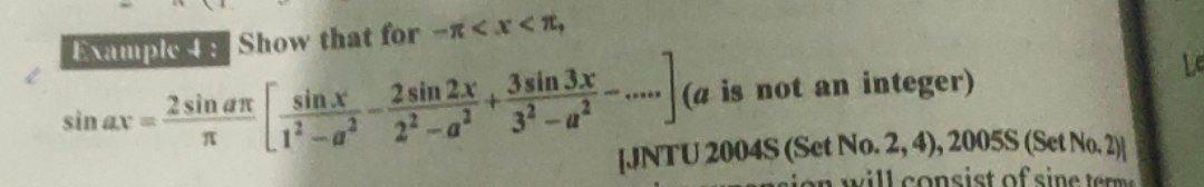 Solved Example 4 : Show that for -* | Chegg.com