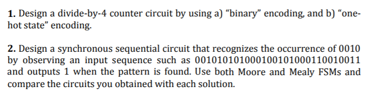 1. Design a divide-by-4 counter circuit by using a) | Chegg.com