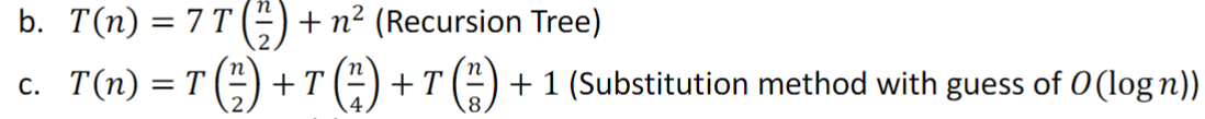 Solved Find upper bounds, O(n) notation, for the following | Chegg.com