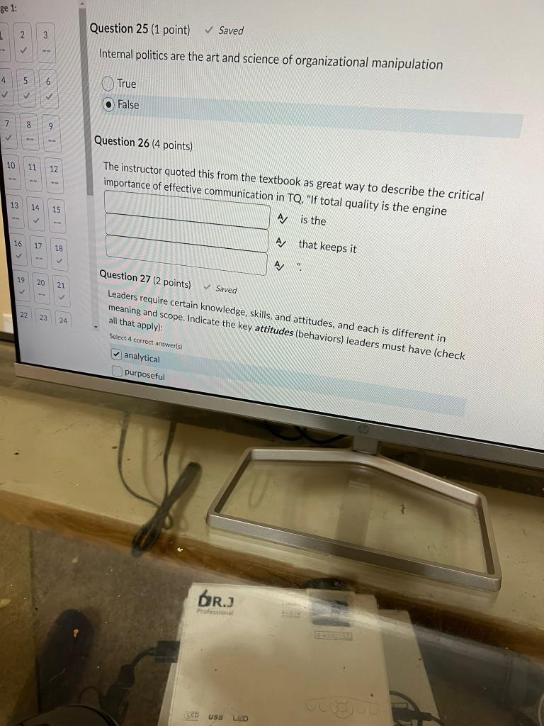 Solved False Question 29 (2 points) Saved Leaders require | Chegg.com