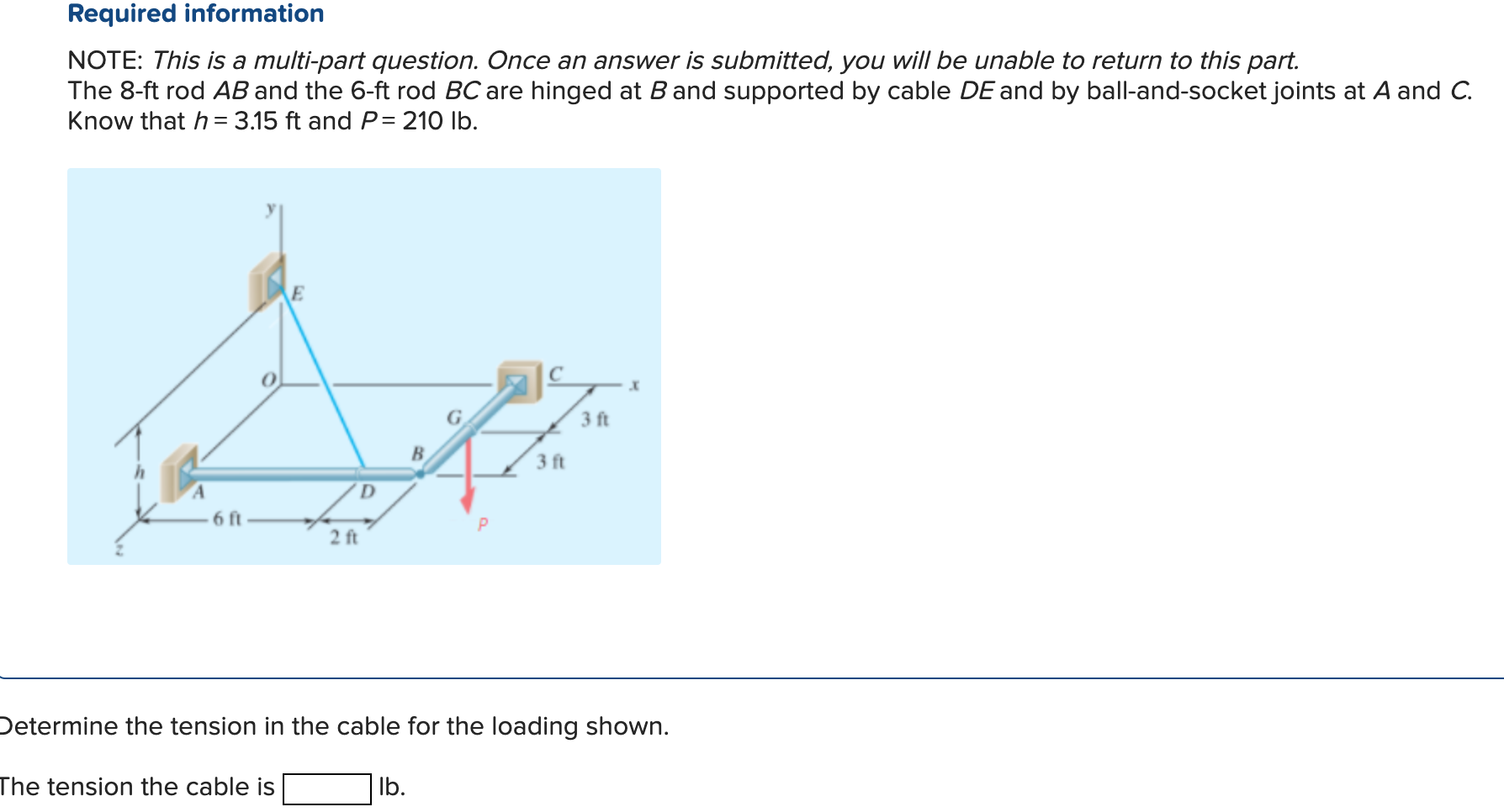 Solved Required information NOTE: This is a multi-part | Chegg.com