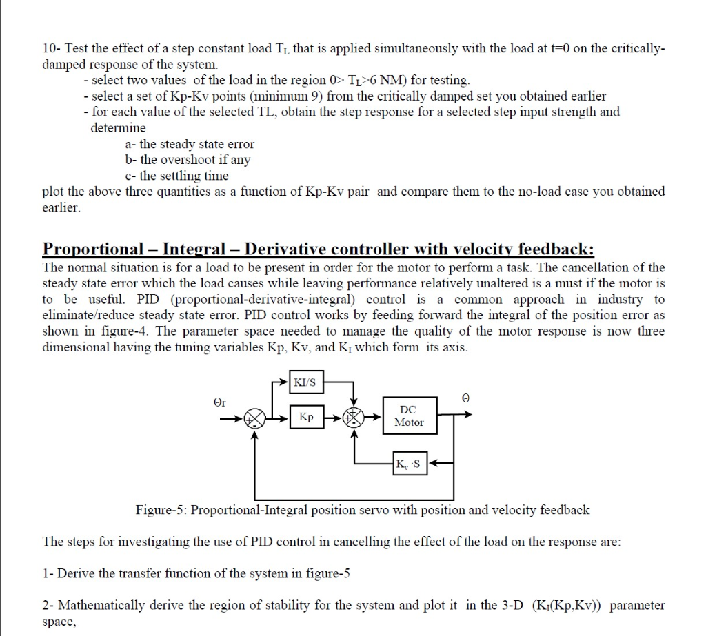 Solved The servo-process: The servo-process is a DC motor in | Chegg.com