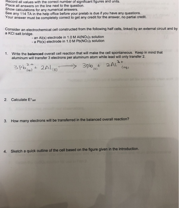 Solved Record all values with the correct number of | Chegg.com