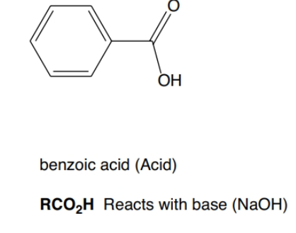 Solved RCO2H Reacts with base (NaOH) | Chegg.com
