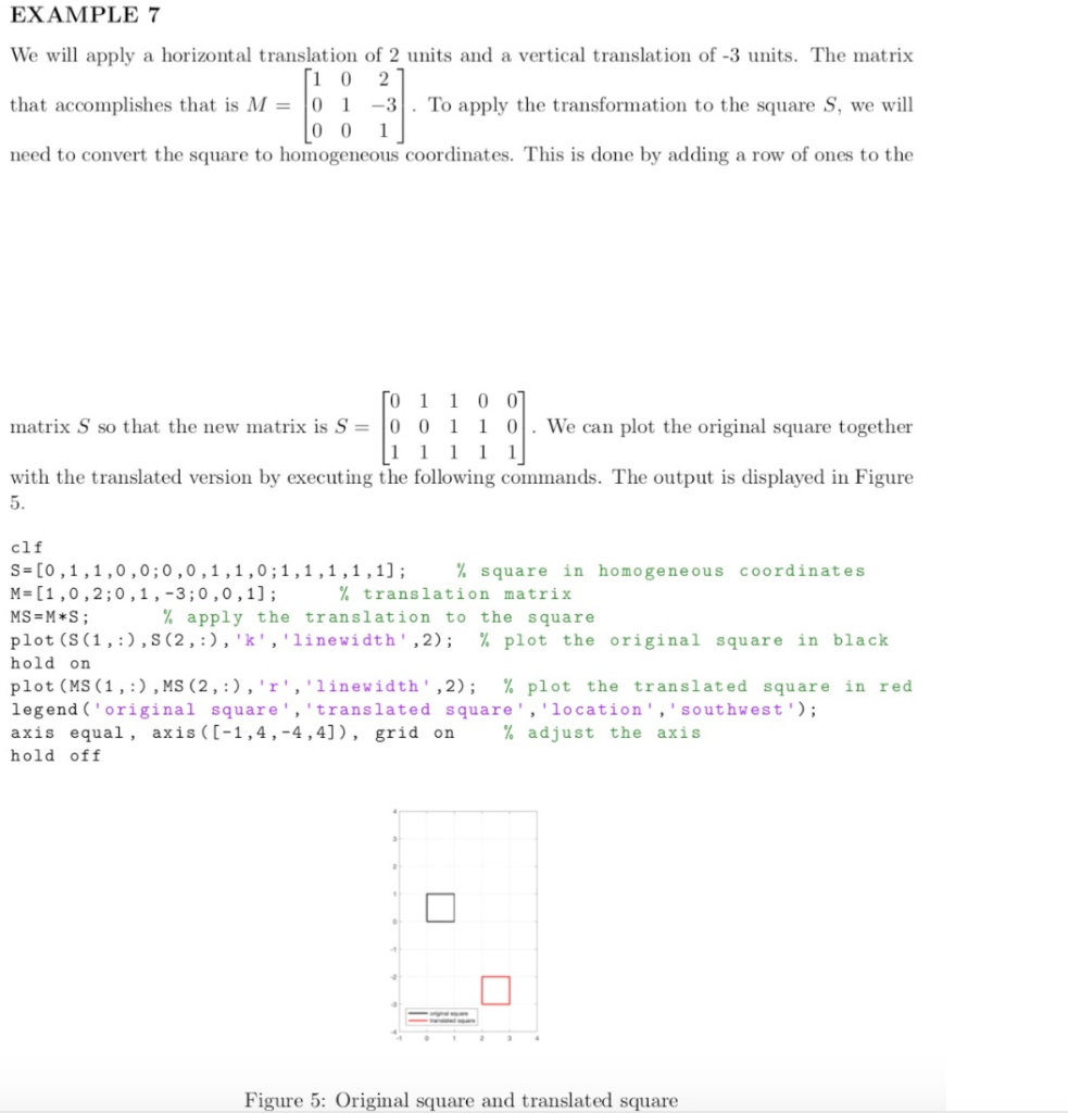 EXAMPLE 7 We will apply a horizontal translation of 2 | Chegg.com