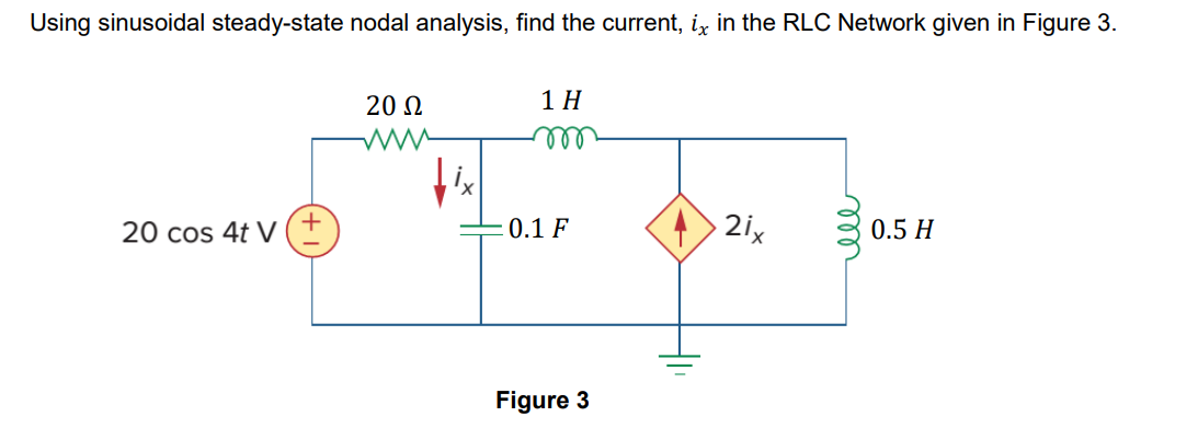 Solved Using sinusoidal steady-state nodal analysis, find | Chegg.com