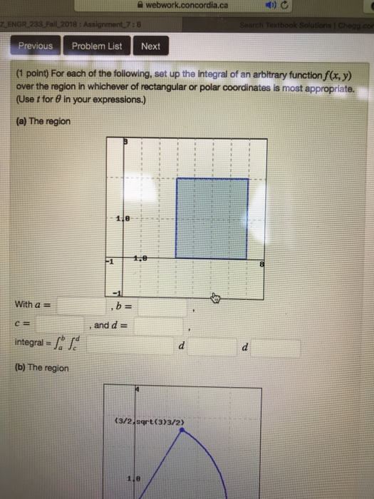 Solved webwork.concordia.ca ENGR2 Previous Problem List Next | Chegg.com