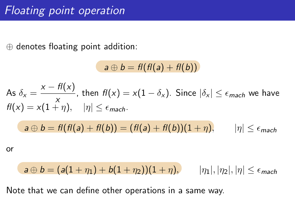 Let F be a Floating Point Number System with machine | Chegg.com