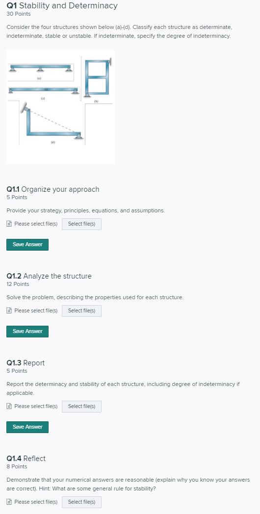Solved Q1 Stability and Determinacy 30 Points Consider the | Chegg.com