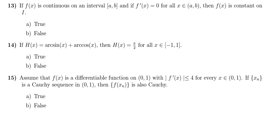 Solved 13) If f(x) is continuous on an interval [a,b] and if | Chegg.com