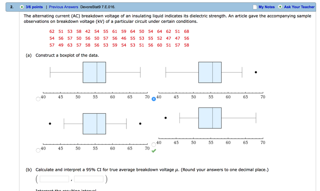 Solved 2 3 6 Points Previous Answers Devorestat9 7 E 016