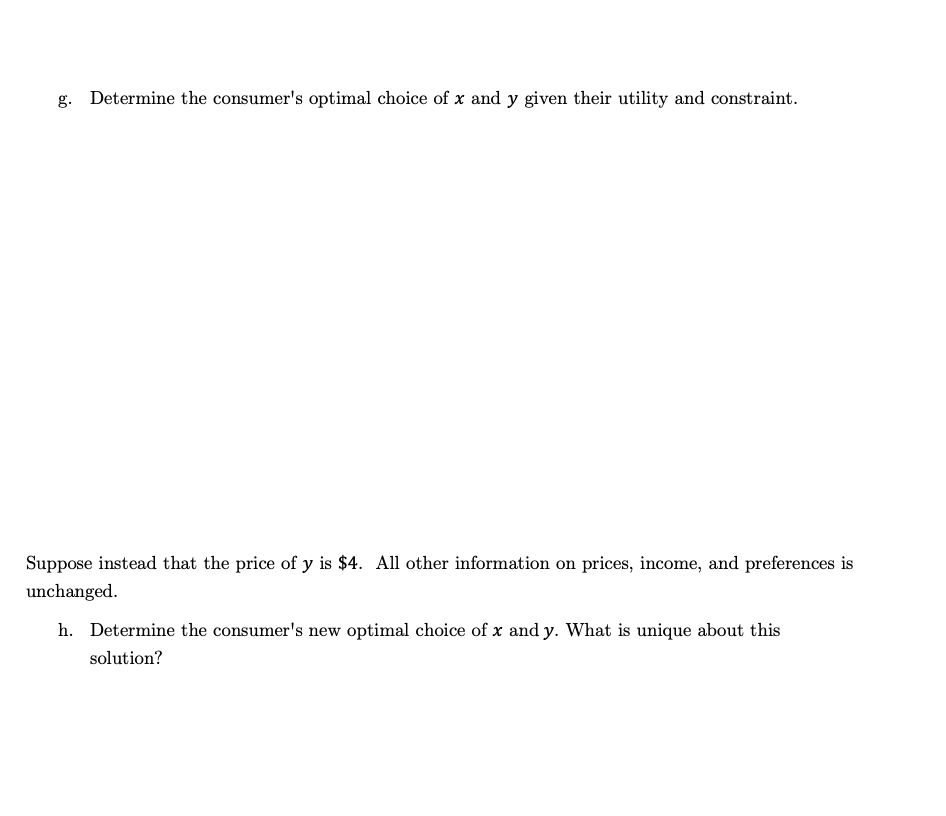 Solved Part 2: Quasi-Linear Utility Suppose that a consumer | Chegg.com