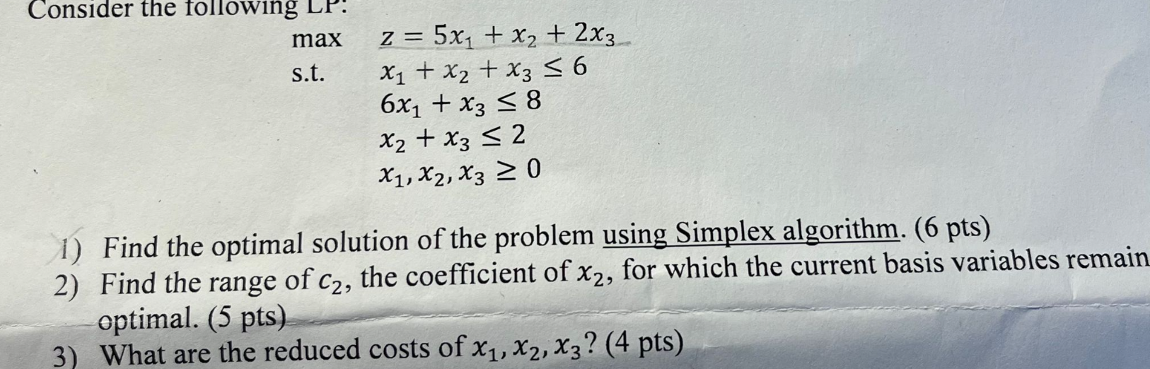 Solved max s.t. | Chegg.com