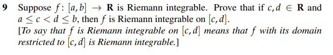 Solved Suppose f:[a,b]→R is Riemann integrable. Prove that | Chegg.com