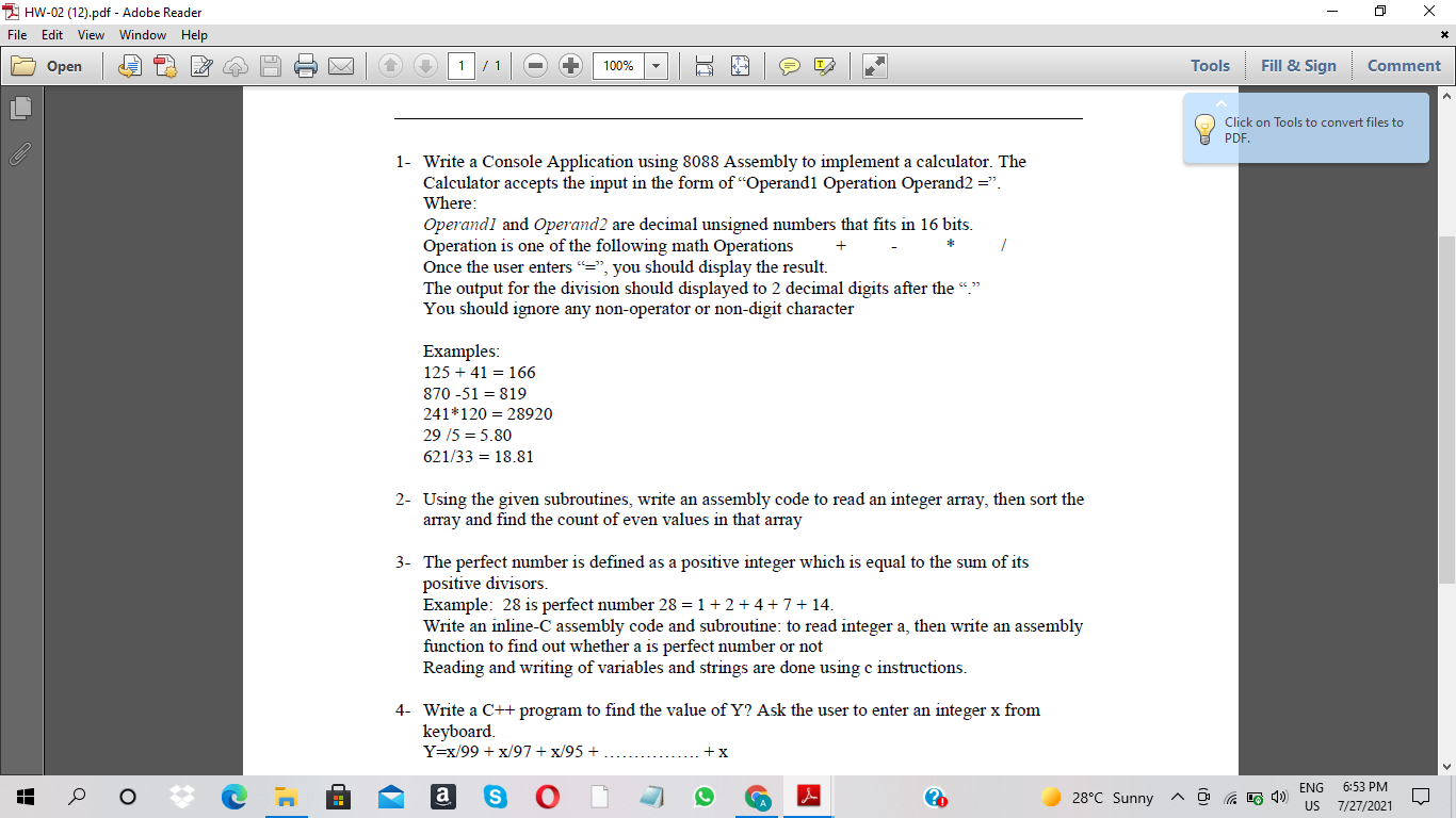 Solved 2 HW-02 (12).pdf - Adobe Reader File Edit View Window | Chegg.com