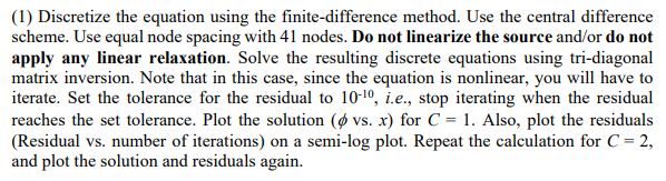 Solved Consider the following second order ordinary | Chegg.com