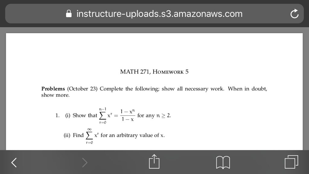Solved a instructure-uploads.s3.amazonaws.com MATH 271, | Chegg.com