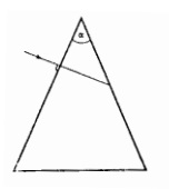 Solved A ray of light enters a triangular glass prism from | Chegg.com