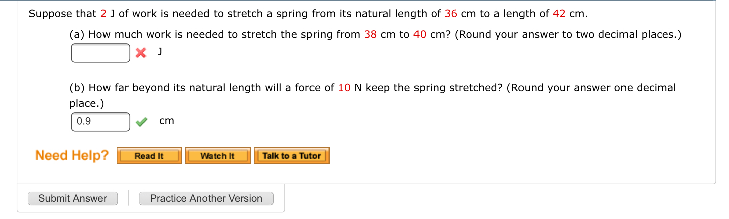 Solved Suppose that 2 J of work is needed to stretch a | Chegg.com