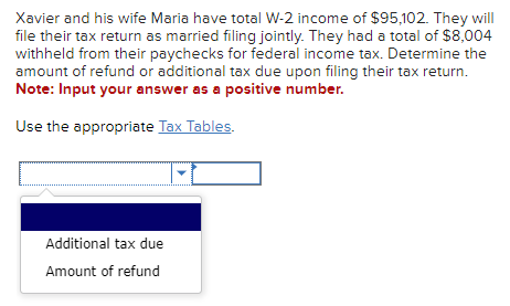 Solved Xavier and his wife Maria have total W-2 income of | Chegg.com