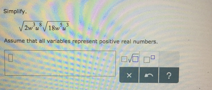 Solved Simplify. Assume that all variables represent | Chegg.com