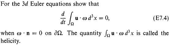 Solved For the 3d Euler equations show that dtd∫Ωu⋅ωd3x=0, | Chegg.com