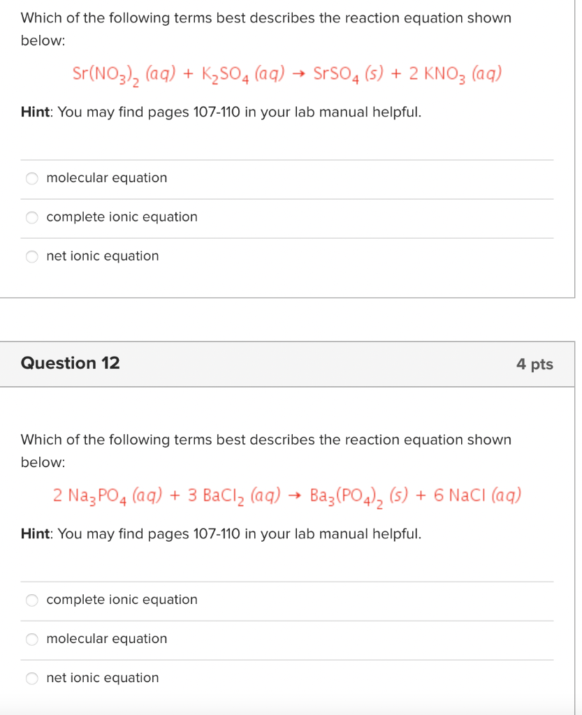 Solved Which of the following terms best describes the | Chegg.com