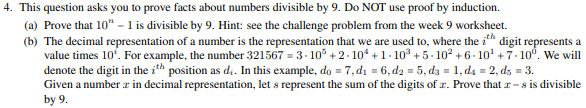 Solved 4. This question asks you to prove facts about | Chegg.com